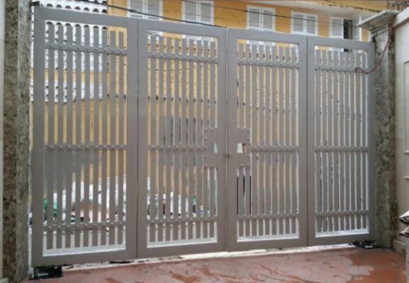 mẫu cửa cổng sắt hộp đẹp 2026, Làm cửa cổng sắt hộp tại HCM