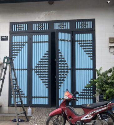 mẫu cửa cổng sắt hộp đẹp 2026, Làm cửa cổng sắt hộp tại HCM